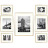 Three Posts™ Luray 7 Piece Matte Metal Gallery Picture Frame with Real Glass Set & Reviews | Wayfair